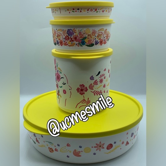 Tupperware | Kitchen | Tupperware Fresh As A Flower Collection Bundle ...
